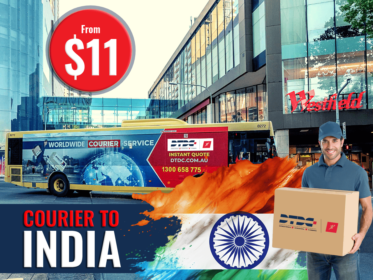 Courier to India from $11 | Grab the Affordable Deals