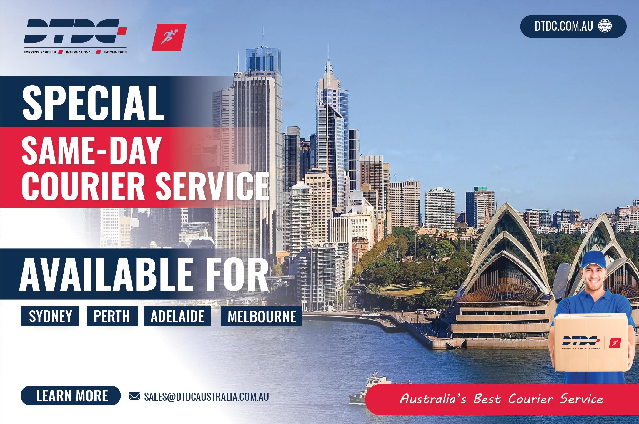 Same Day Couriers | Sydney Metro | DTDC Interstate Couriers