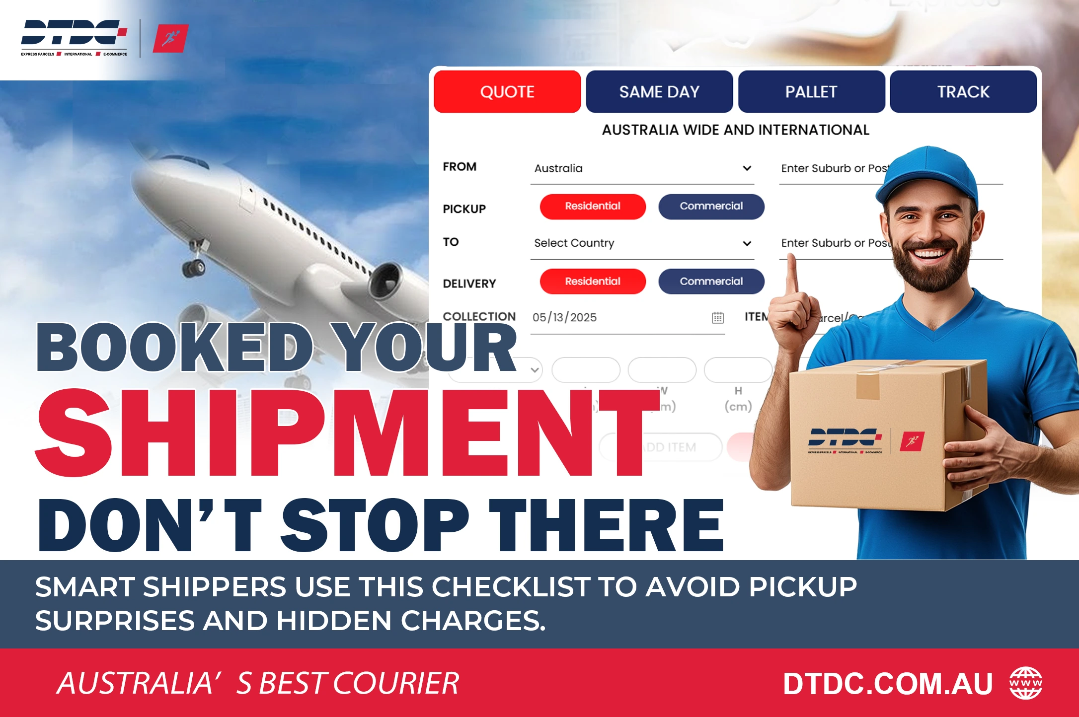 Delivery in Australia Booking with DTDC Australia | Cheap Courier Massive Discount