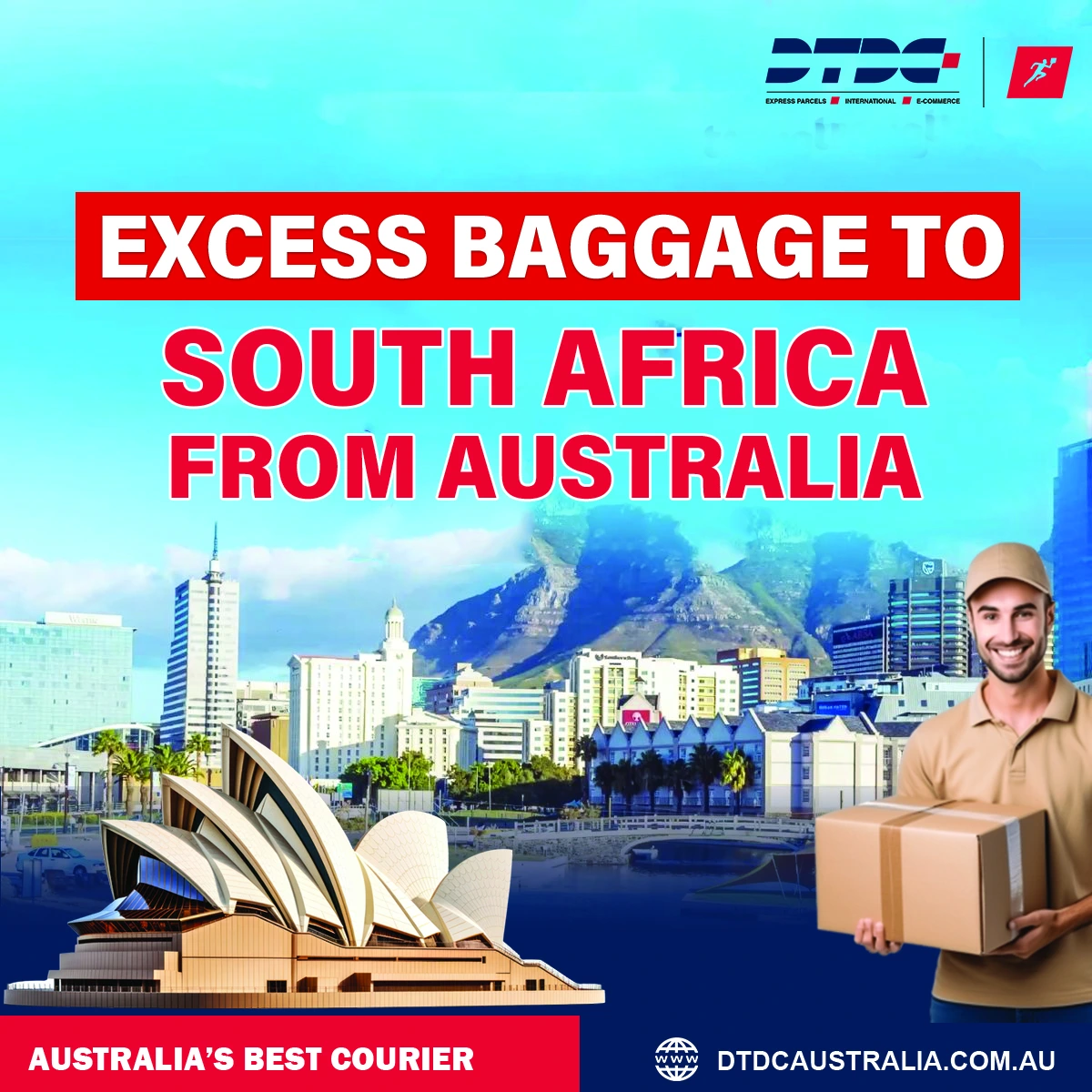 Excess Baggage to South Africa from Australia Door to Door.
